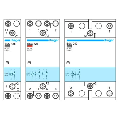 MS Visio шаблон Hager ESC (Скачать) Professional Models